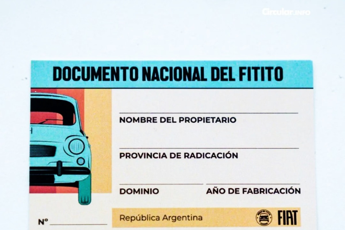 Documento Nacional del Fitito: sólo dueños de un Fiat 600