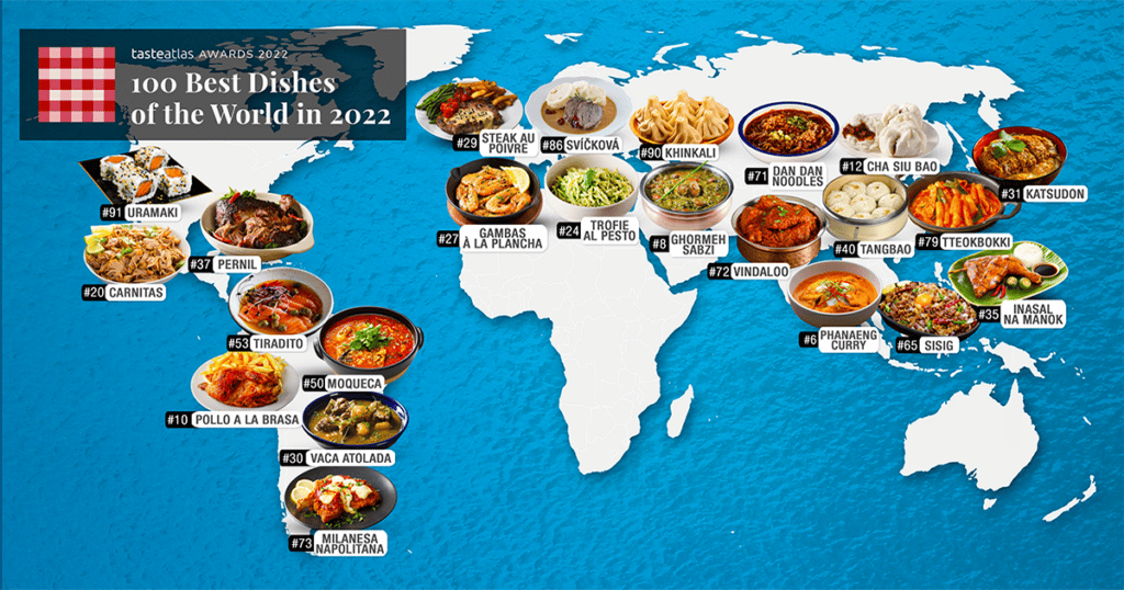 Taste Atlas publica su ranking de mejores gastronomías del mundo
