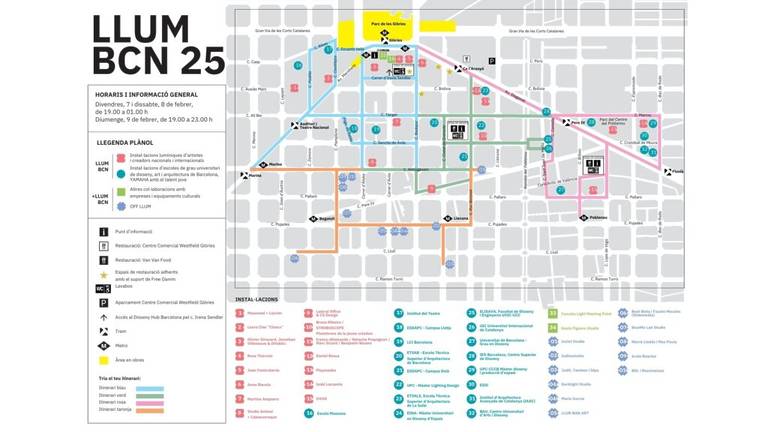 LLum BCN 2025 this weekend: dates, schedules, map and news