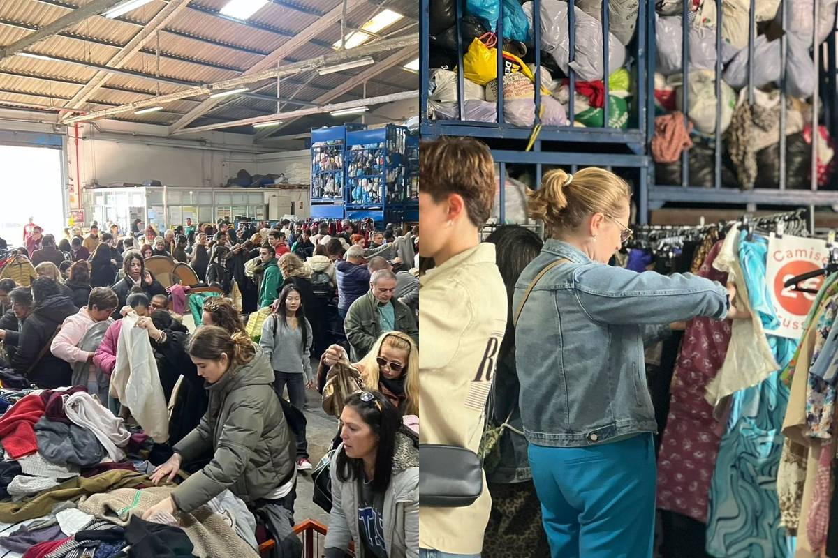 The giant market of second-hand clothes at 1 and 3 euros returns to ...