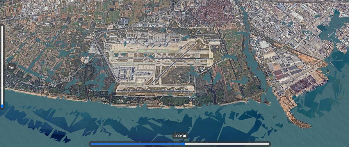 The 3D map that few look at in the El Prat debate: shows future runways ...