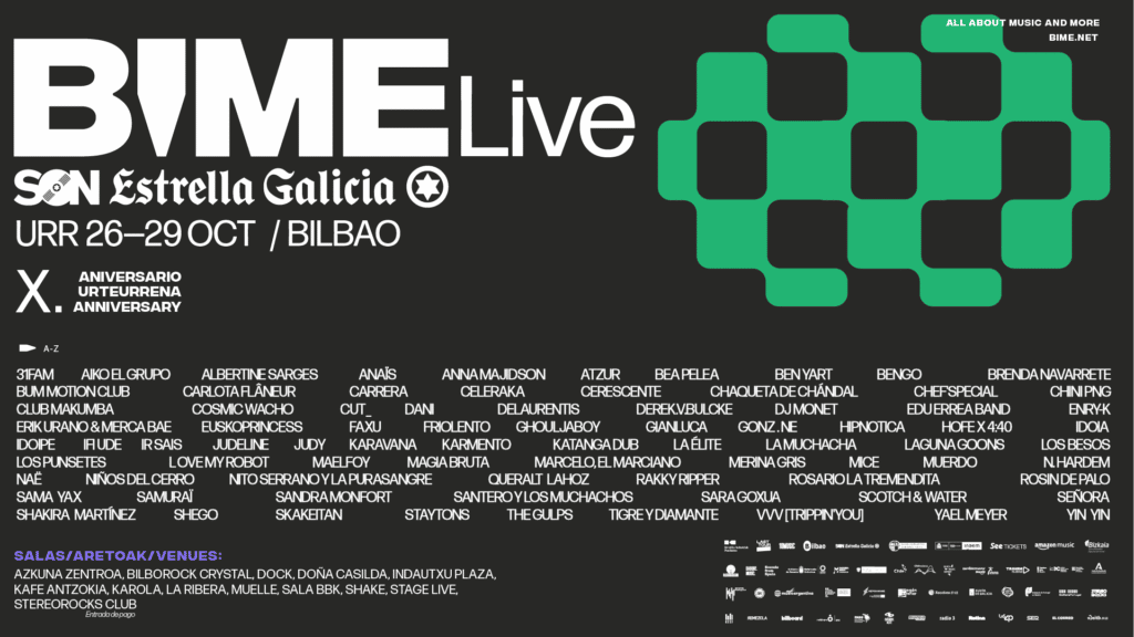 El BIME Live vuelve mañana a Bilbao con 65 conciertos gratuitos