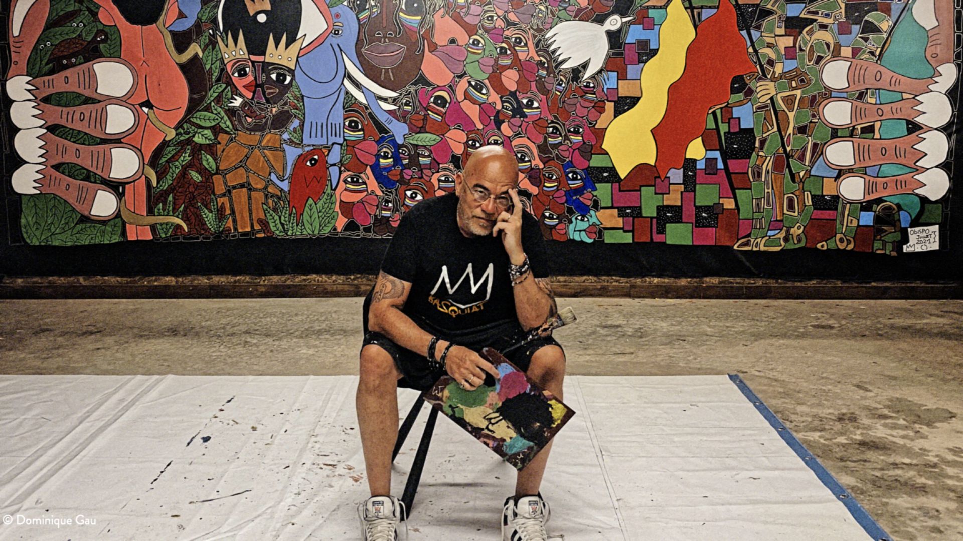 Pascal Obispo expose ses œuvres au musée Mer Marine