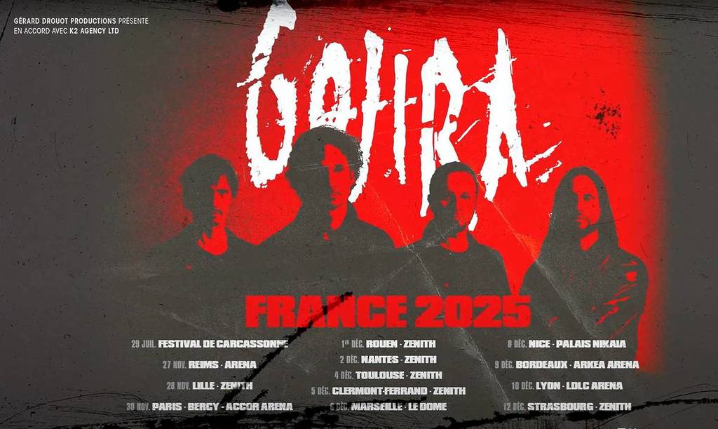 Tout savoir sur le prochain concert de Gojira à Bordeaux