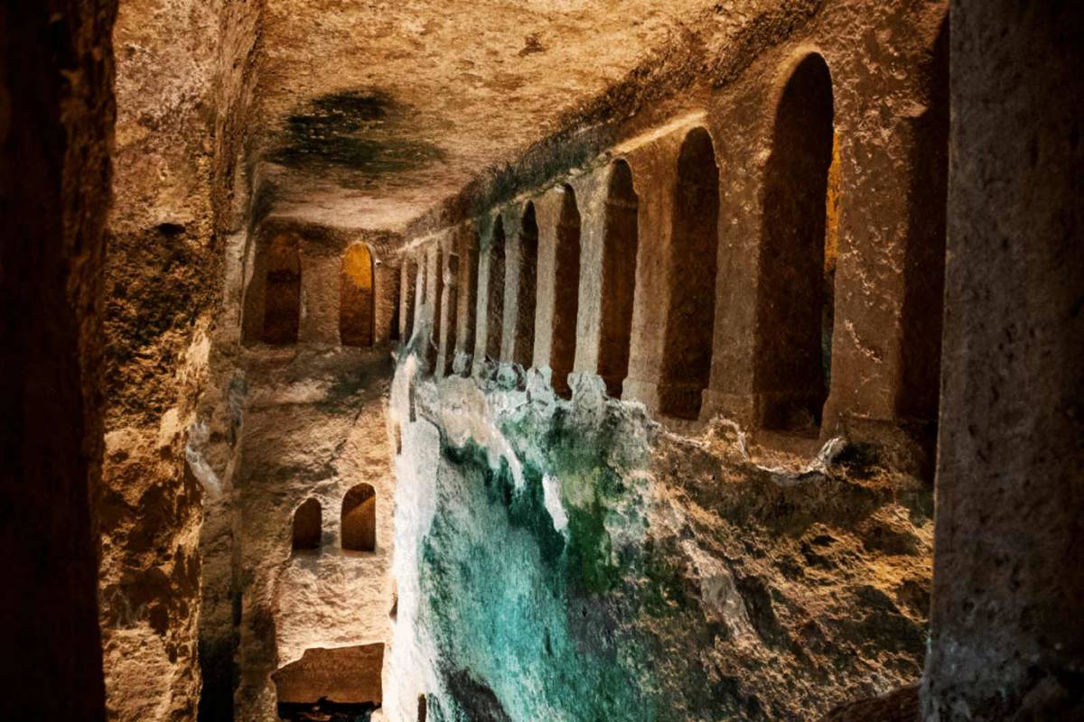 Hidden behind a simple wooden door, Europe's largest underground church ...