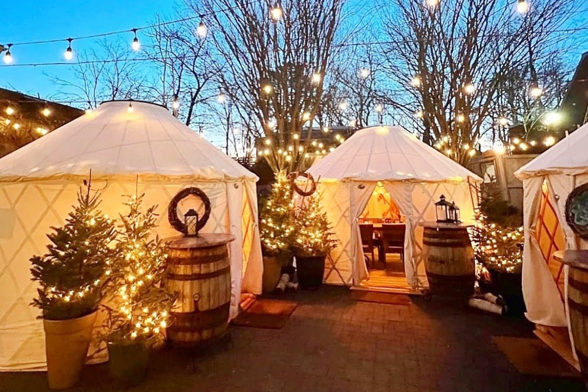 Dine Inside A Yurt At Dorchester's Bowery Bar - Boston Uncovered