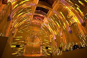 A Light Show Depicting The Creation Of Earth Is Leaving Boston