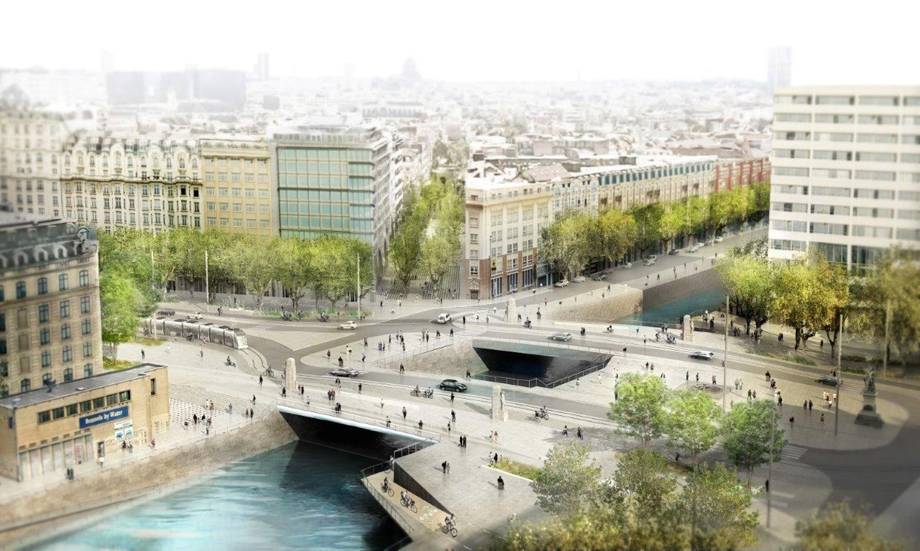 Voici ce à quoi ressemblera la Place Sainctelette en 2025