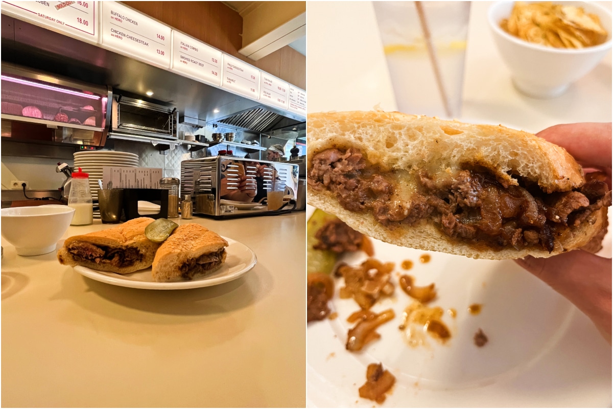 This American deli offers Philly Cheesesteak in Brussels