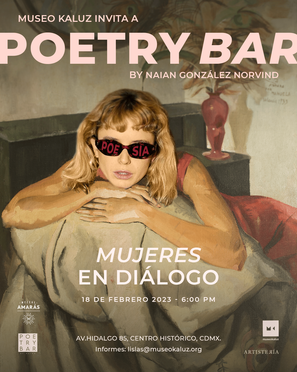 Poetry Bar en Museo Kaluz: Poesía, mezcal y poder femenino