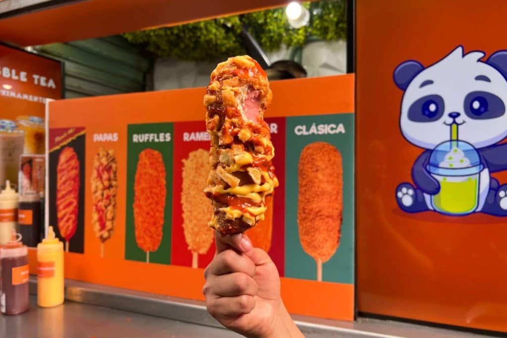 Mipzar: banderillas coreanas con ramen, flamin' hot y cheddar