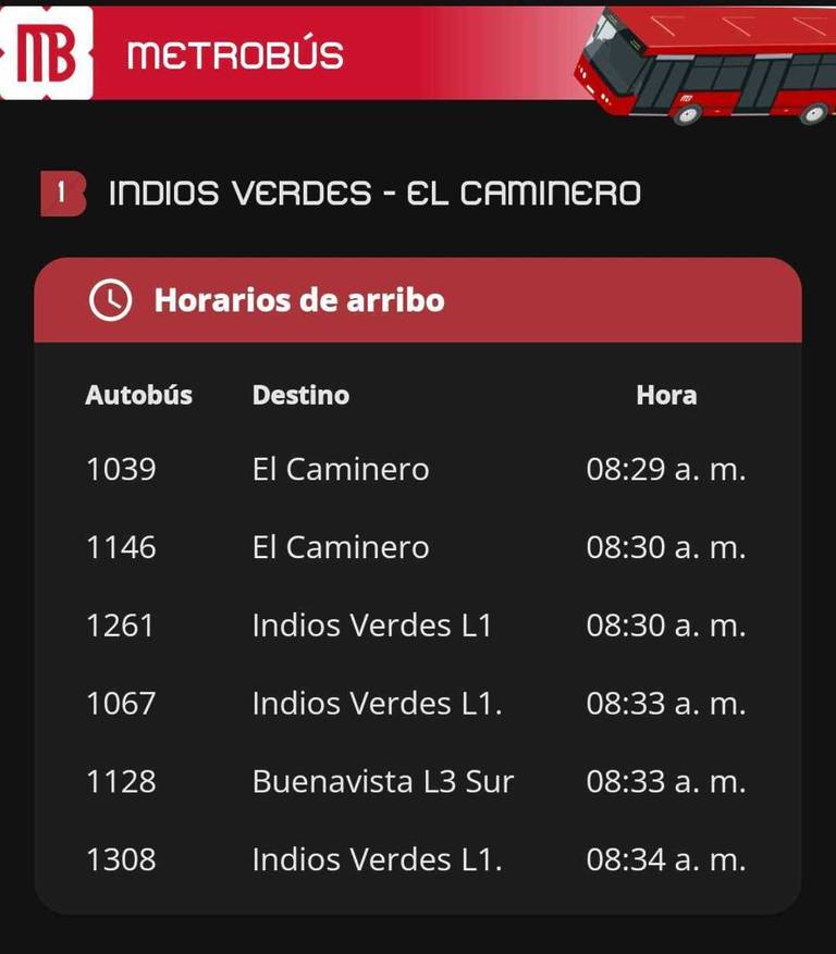 Esta app te mostrará el servicio de Metrobús en tiempo real
