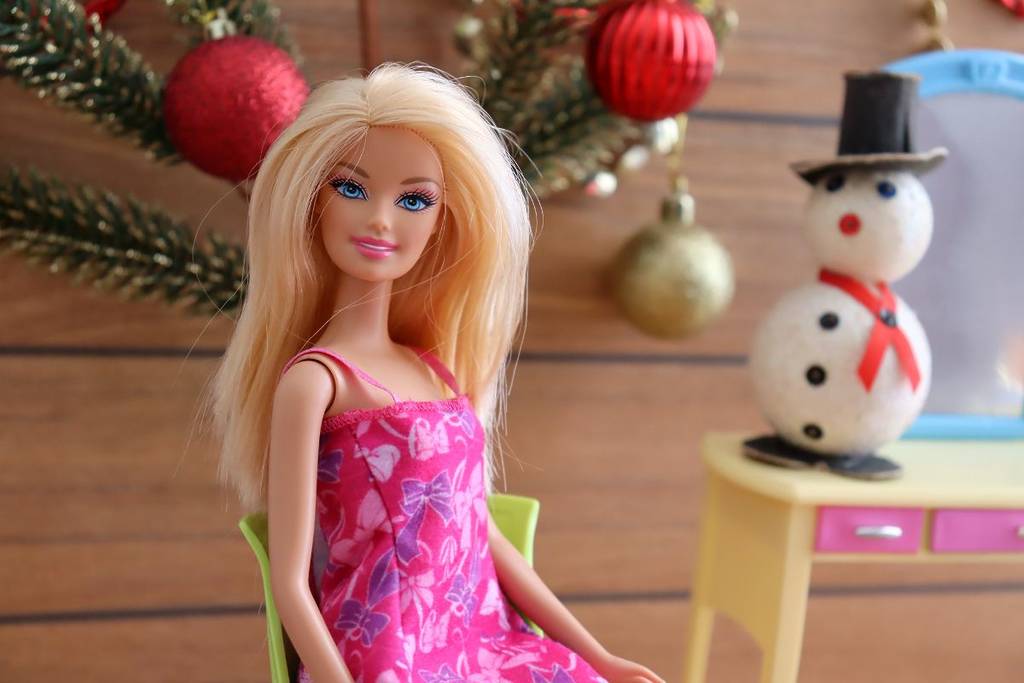 This museum has an exhibit of Christmas Barbies!