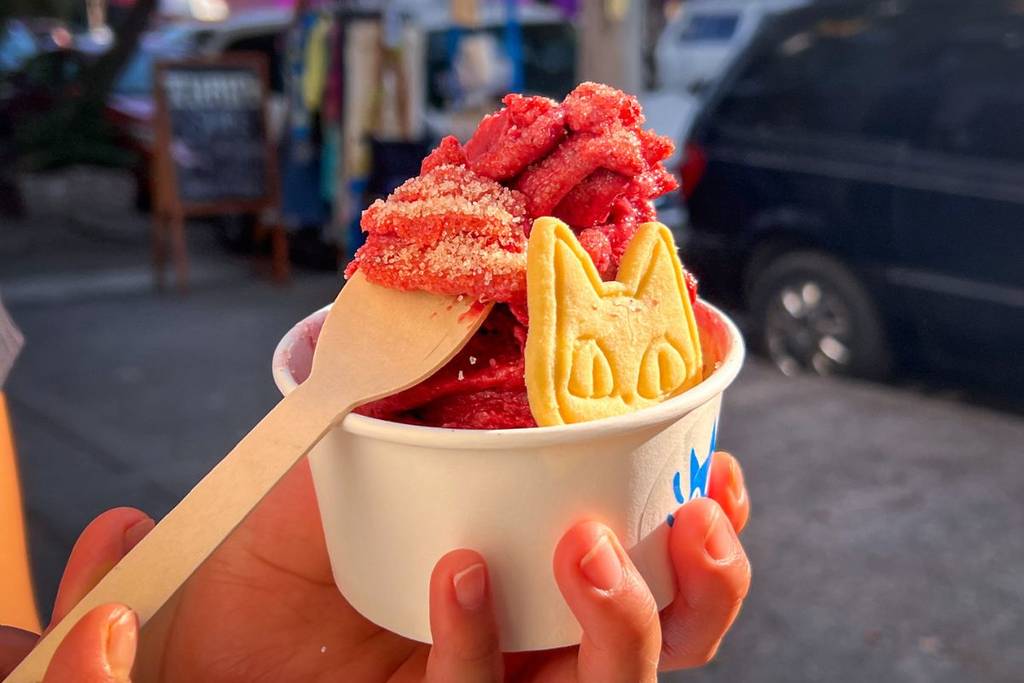 Helados hechos al momento con frutas congeladas en Mui Mui