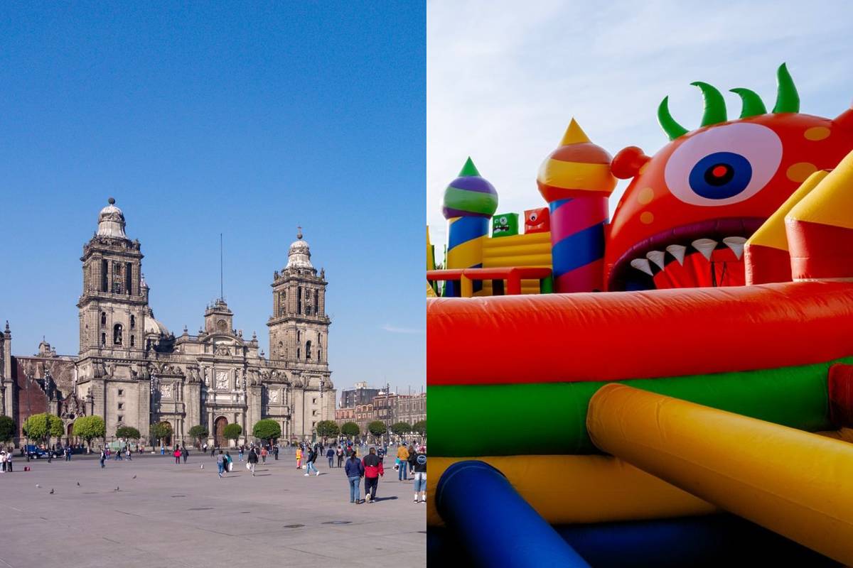 El castillo inflable más grande del mundo estará en el Zócalo de CDMX y ...