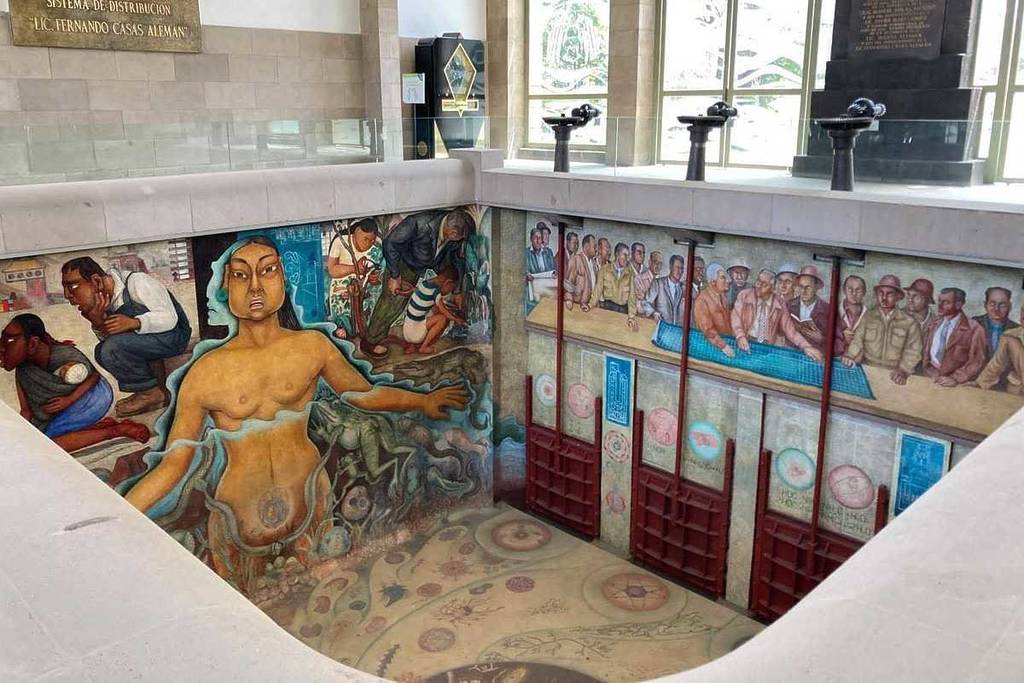 ¡Descubre el mural de Diego Rivera en Chapultepec! Estuvo más de 40 años bajo el agua