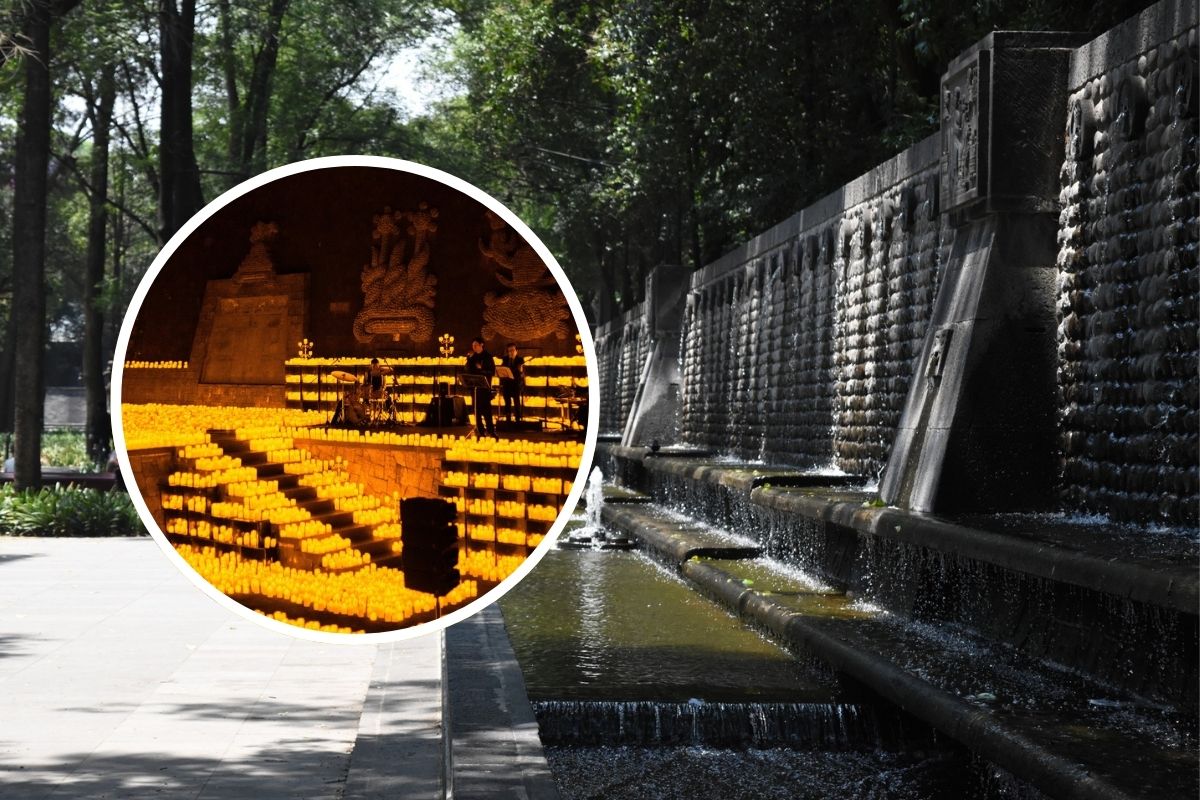 There will be a luminous concert in Chapultepec Park: this Saturday the Monumental Fountain of ...