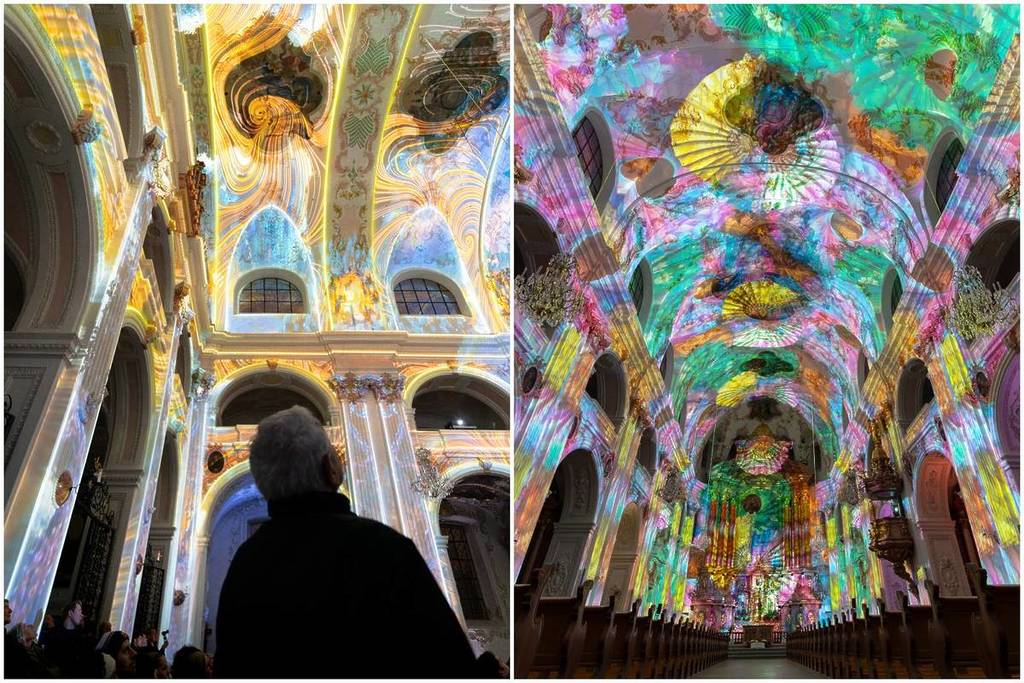 FLOW: un show son et lumière monumental au Temple des Pâquis