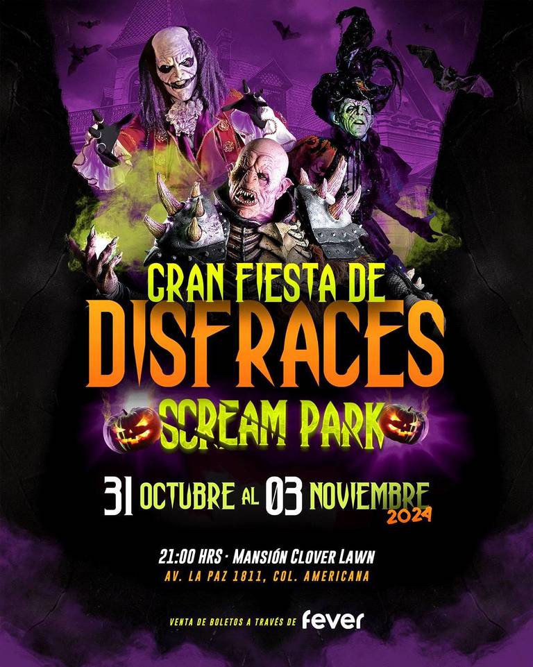 Fiesta de disfraces Scream Park en Hotel Drácula