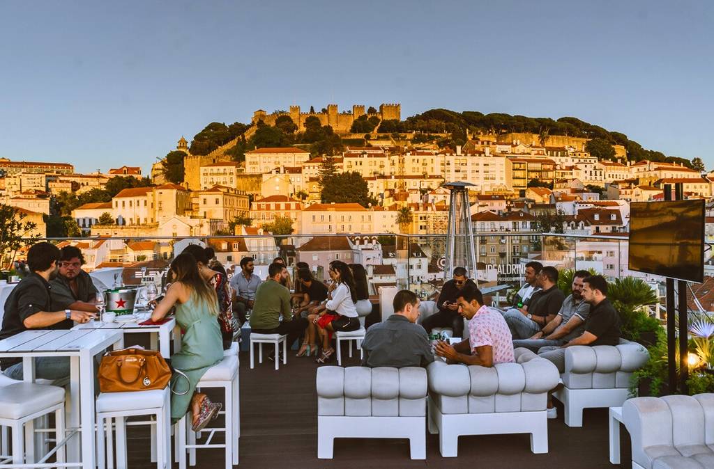 Rooftops With Restaurants In Lisbon