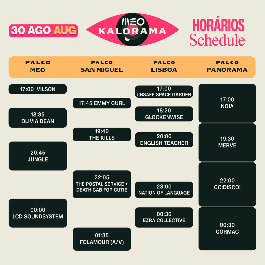 MEO KALORAMA 2024: guia com mapa, transportes, dicas e mais