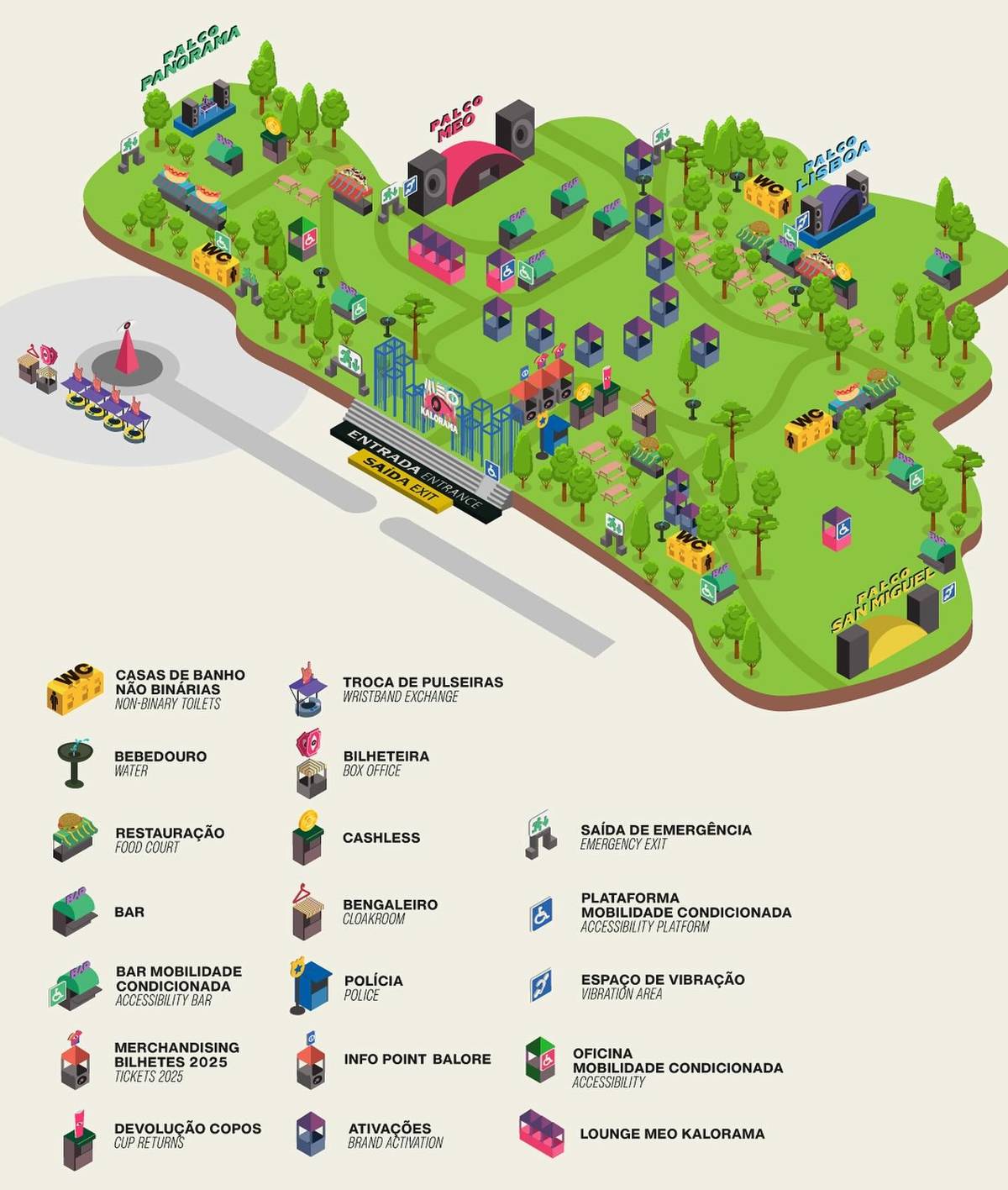 MEO KALORAMA 2024: guia com mapa, transportes, dicas e mais