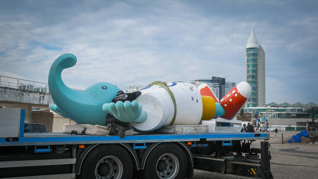 Gil, a famosa mascote da Expo 98, vai para obras de restauro