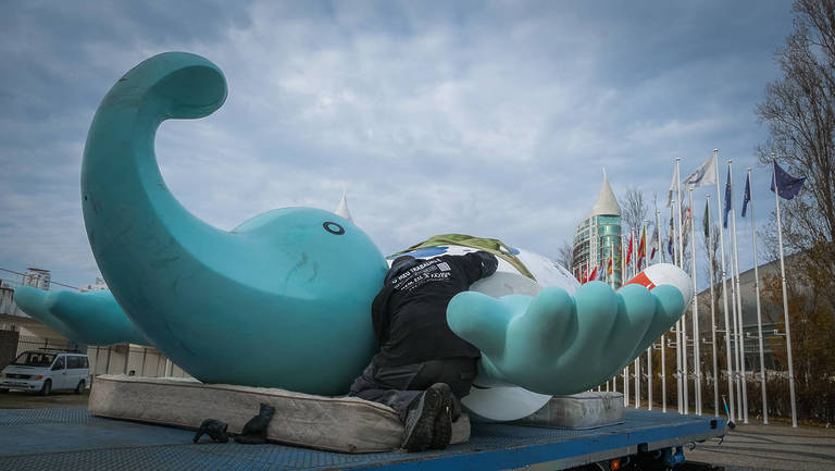 Gil, a famosa mascote da Expo 98, vai para obras de restauro