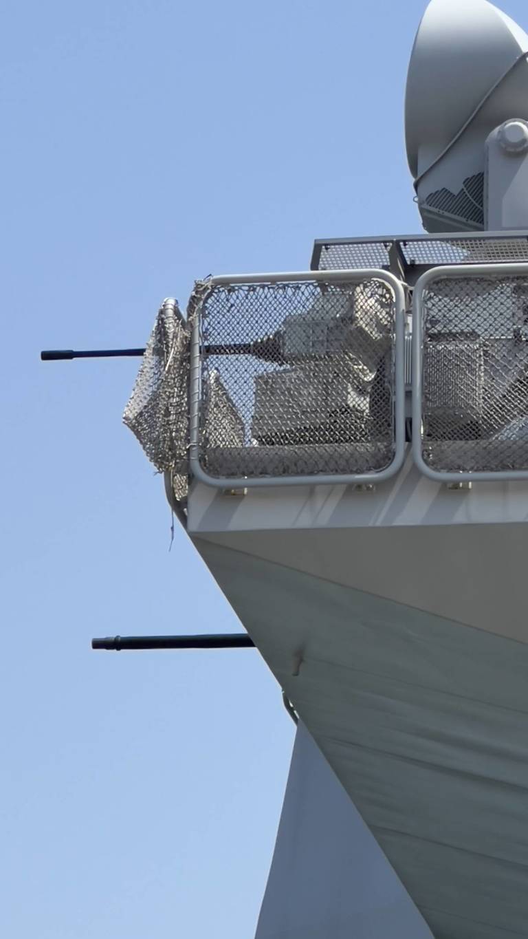 Trieste, the giant Italian helicopter carrier, has just docked in ...