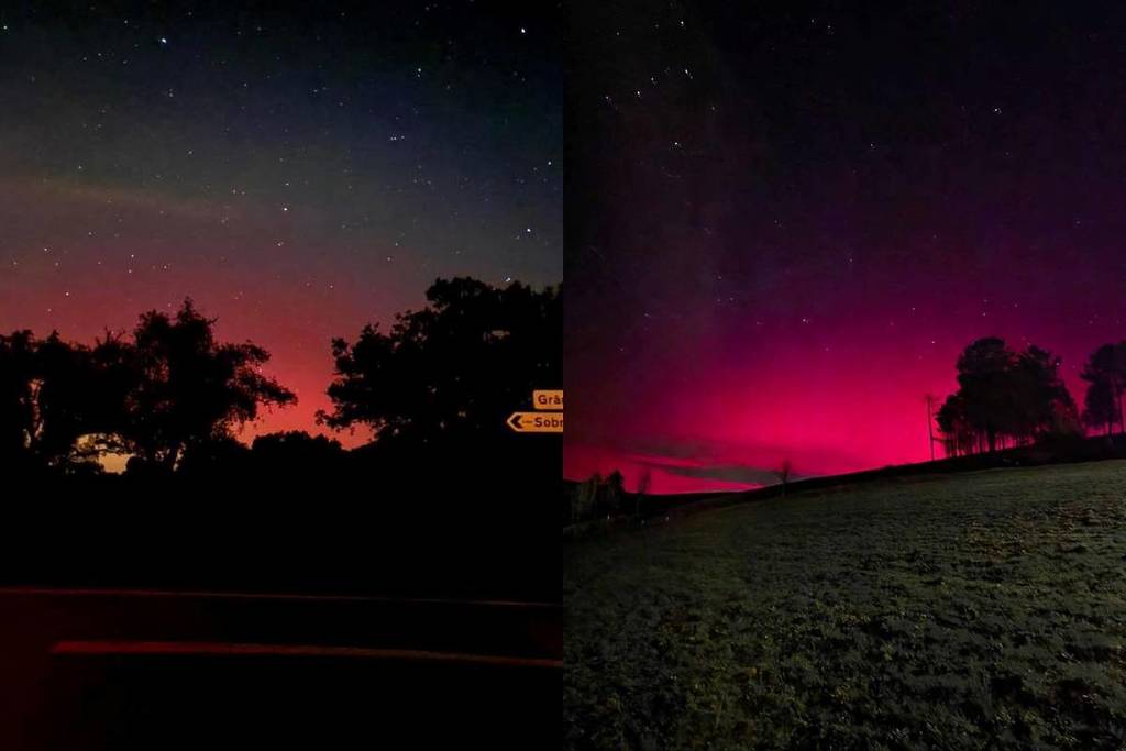 El cielo de Portugal se tiñó de rosa debido a un deslumbrante (y raro ...