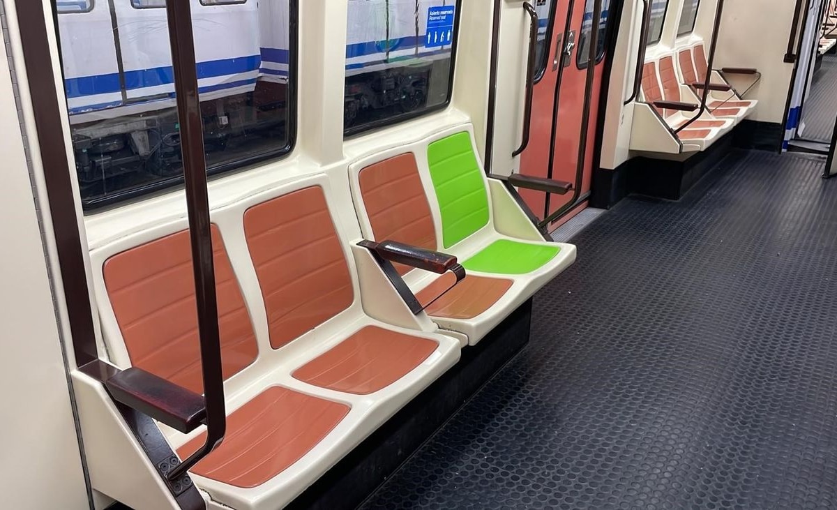 El Metro de Madrid estrena nuevos asientos