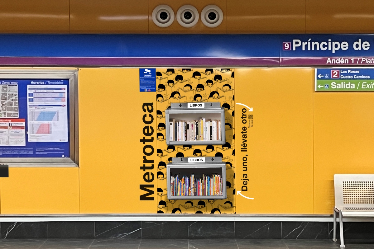 Metroteca Turns Metro Bins Into Free Bookstores