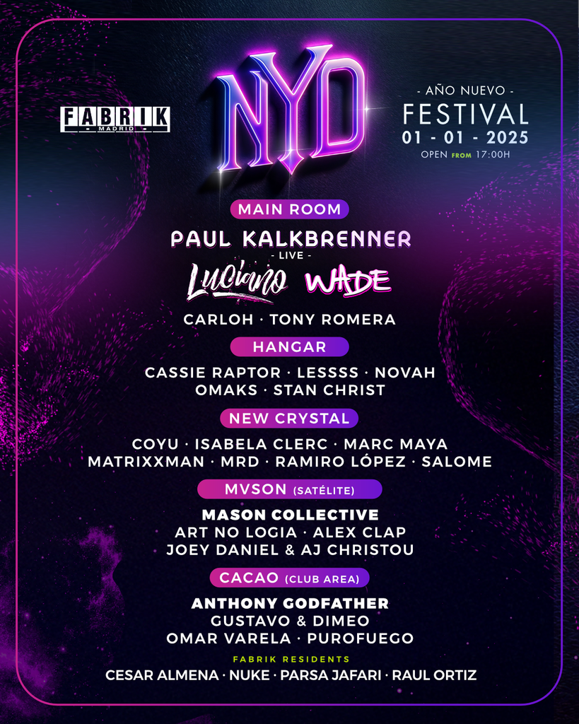Fiesta de Año Nuevo en Fabrik con Paul Kalkbrenner, Wade y más