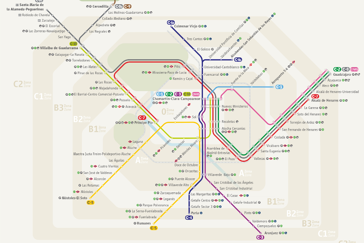 Nouvelle carte de Cercanías Madrid 2024 : quelles sont les nouveautés