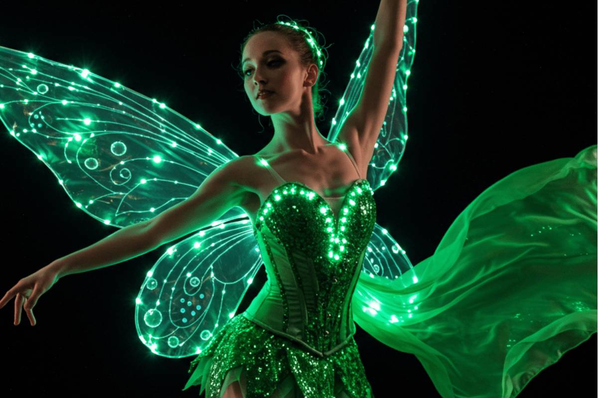 "Ballet of Lights" Madrid: Peter Pan, dance and LED lights