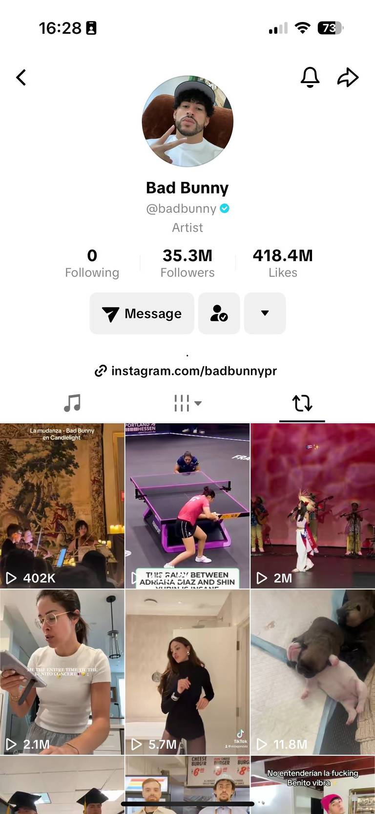 Un evento a Madrid che Bad Bunny riprende nel suo TikTok: si tratta di ...