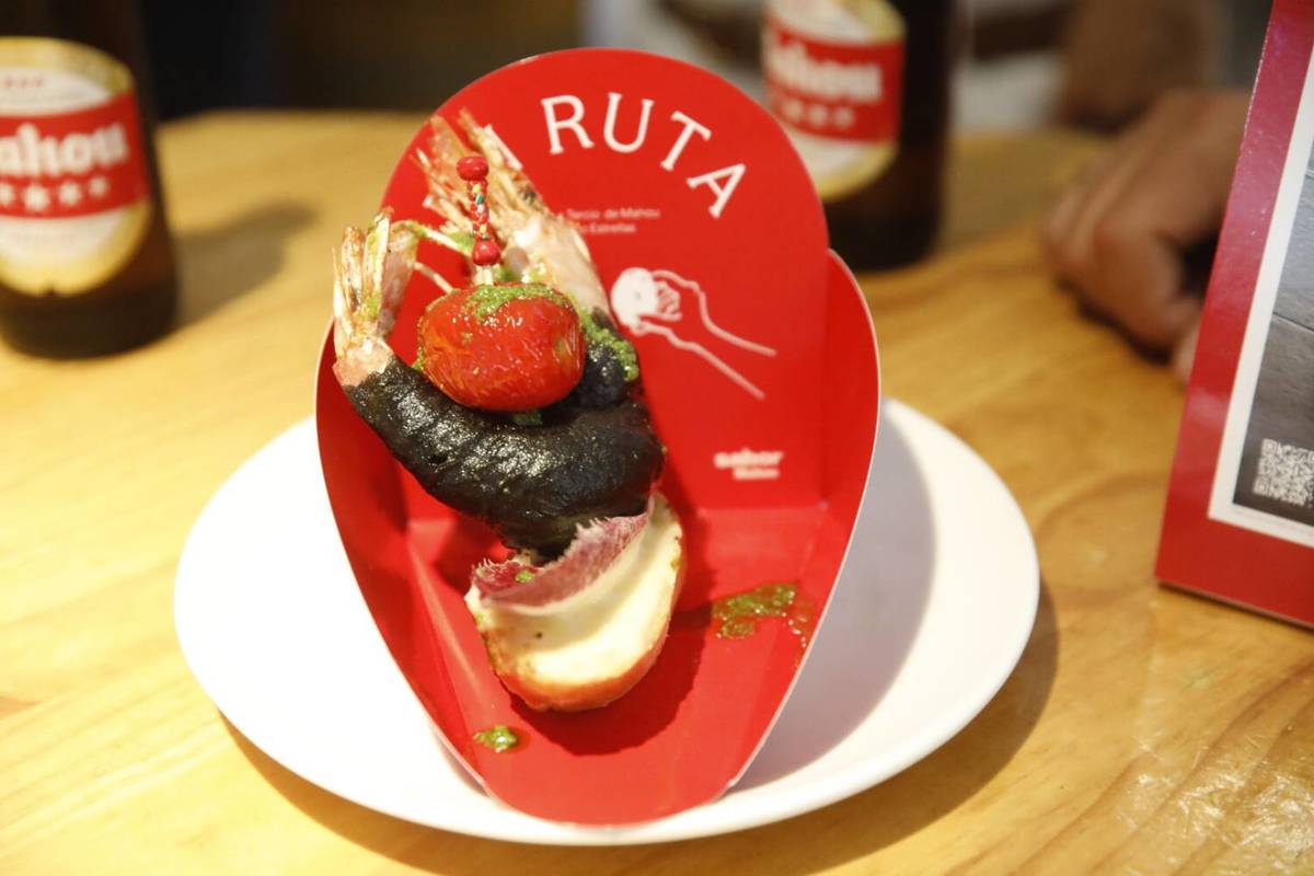 Pendant 7 jours seulement : tapas avec crevettes en tempura noir ou riz ...