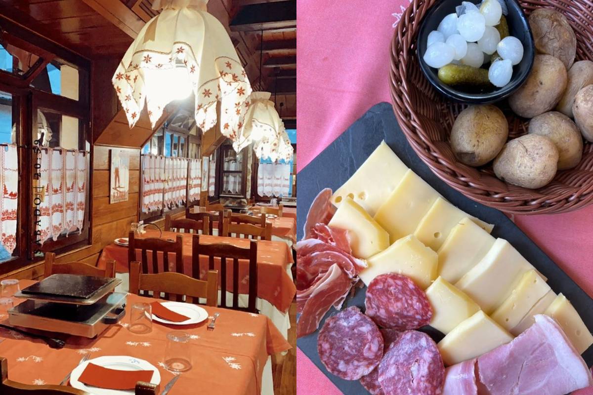 Es sieht aus wie in den Schweizer Alpen, aber es ist ein Käserestaurant mitten in der Sierra ...