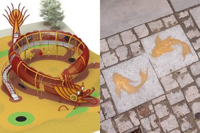 A giant dragon and quotes from Bruce Lee: Usera's new promenade hides ...