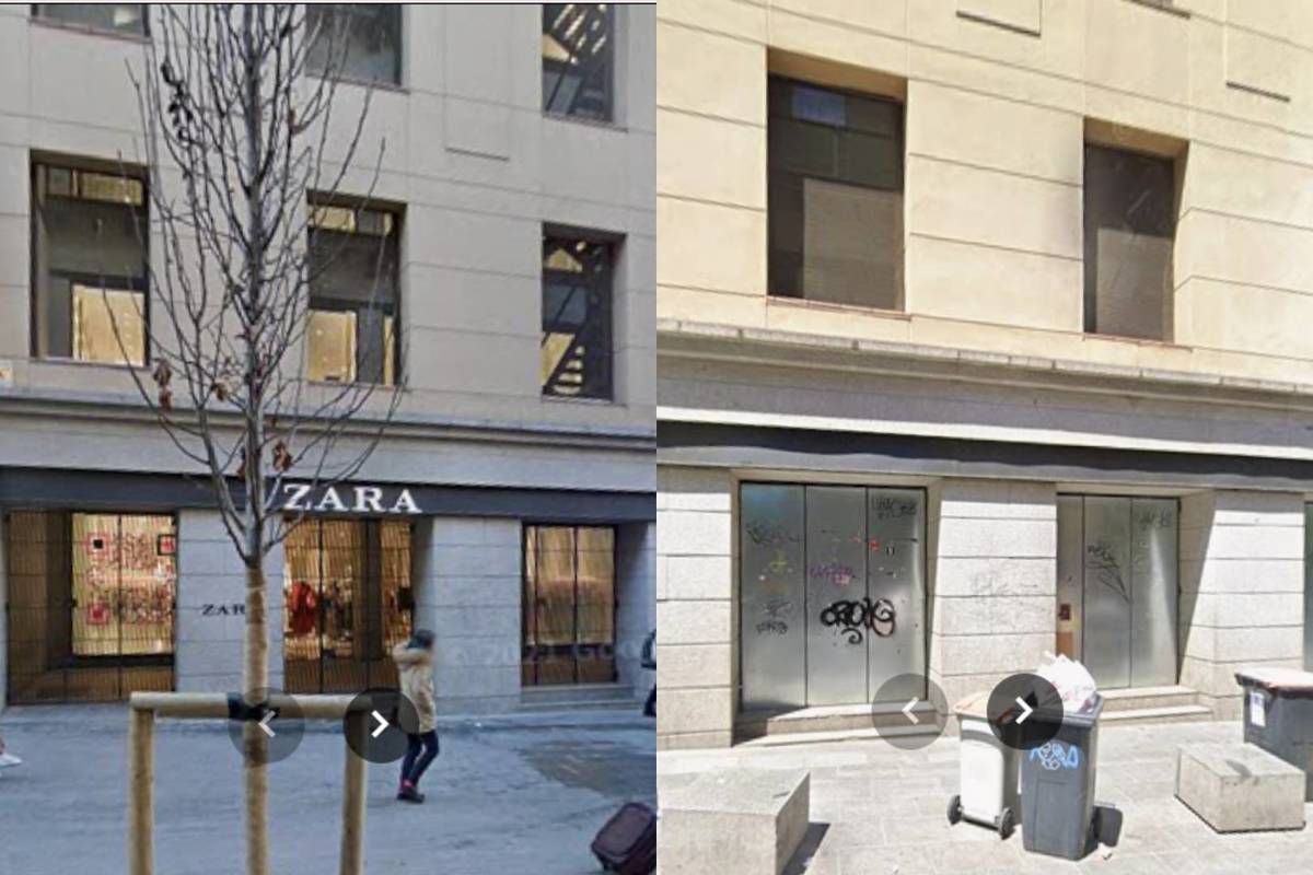 A final farewell to the first Zara that opened in Madrid: a quiet move ...