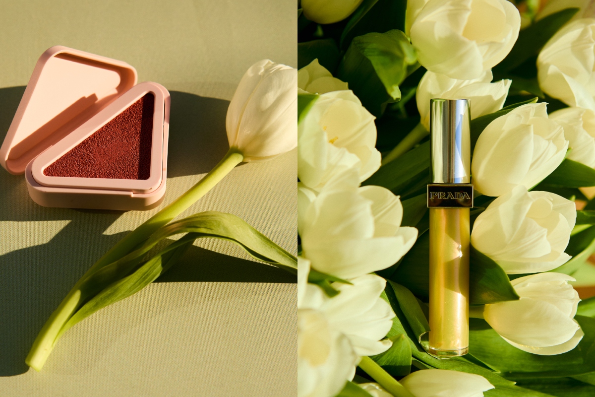 Prada Beauty debuts a pop-up inspired by a flower market