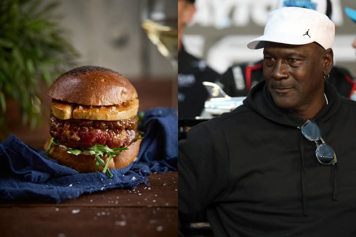 Michael Jordan viene a Madrid, assaggia un hamburger e lascia una frase ...