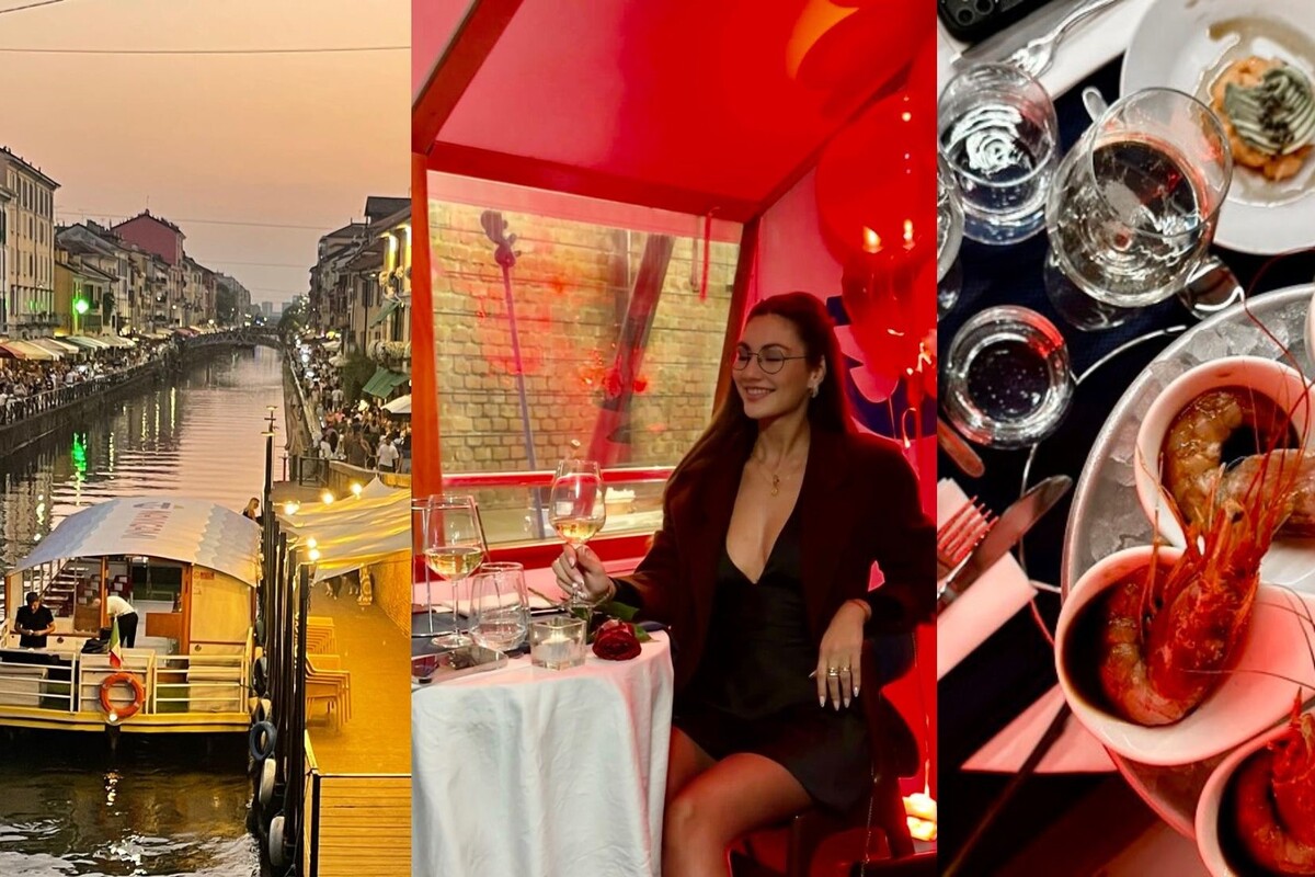 Give the gift of a magical dinner by boat on the Navigli for Valentine ...