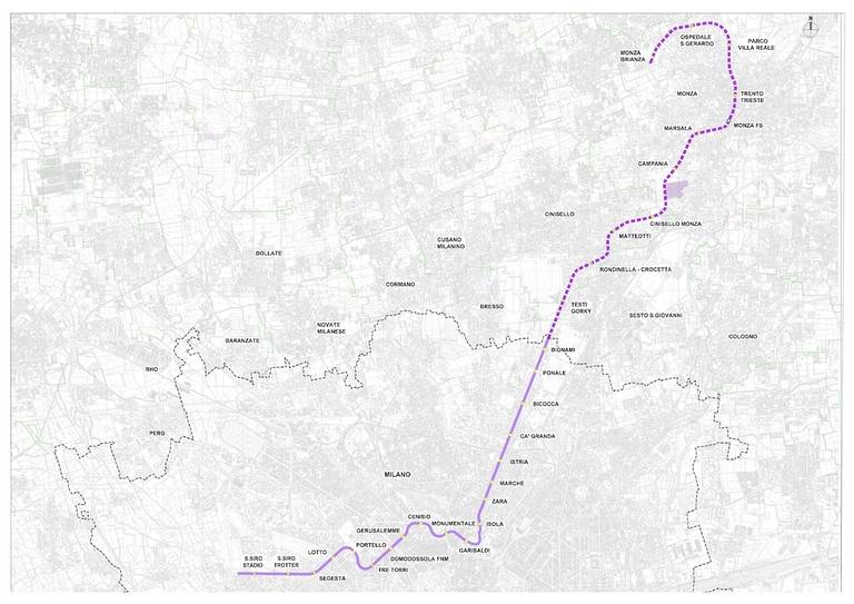 This is when the M5 metro will arrive in Monza