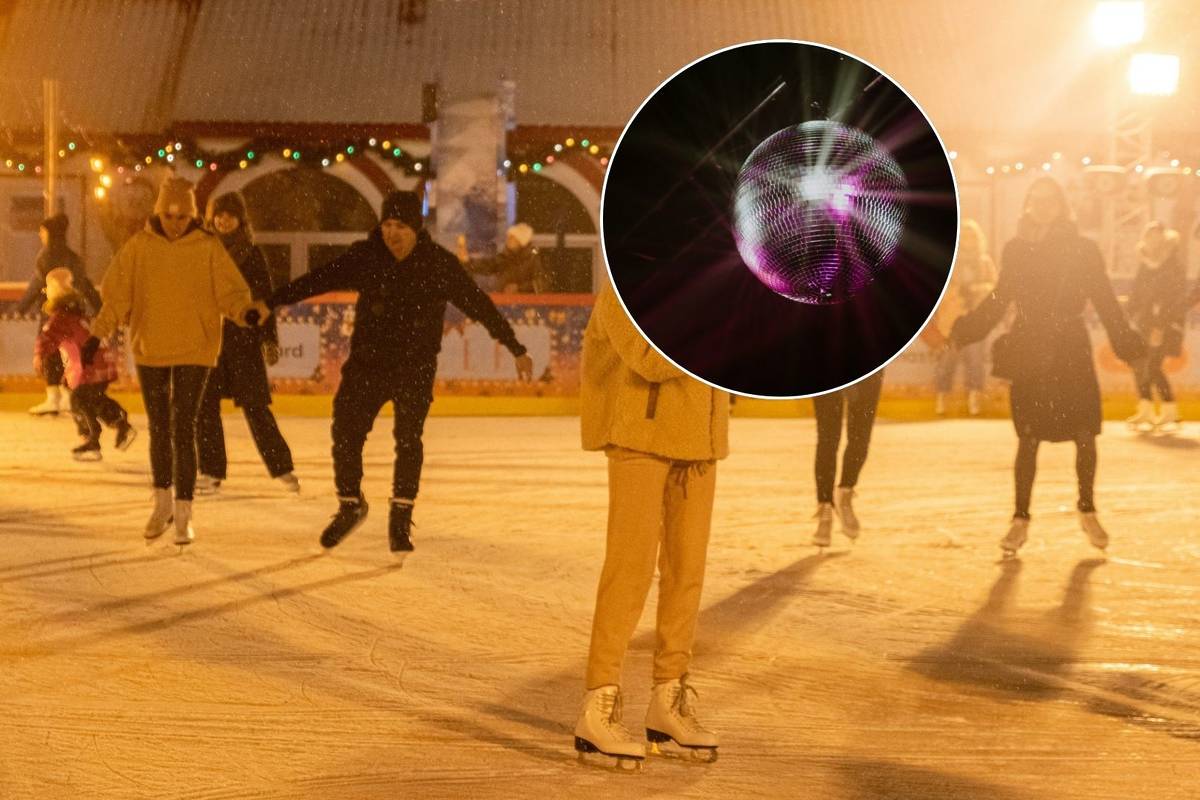 The only disco-ice skating rink is located in Milan