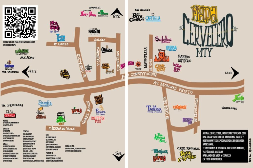 El mapa cervecero de Monterrey con el que siempre soñaste
