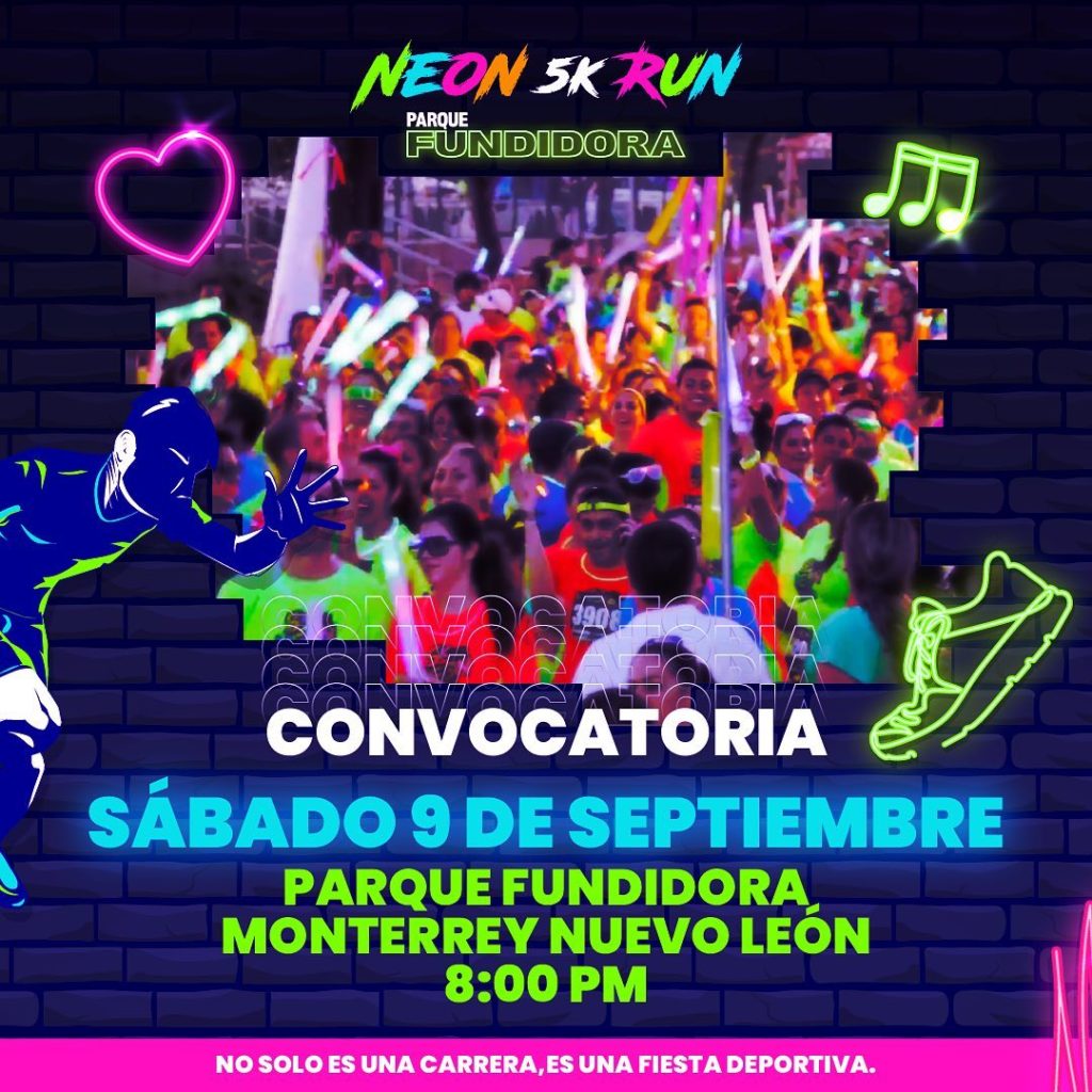 Neon Run, la carrera de 5k más iluminada regresó a Monterrey