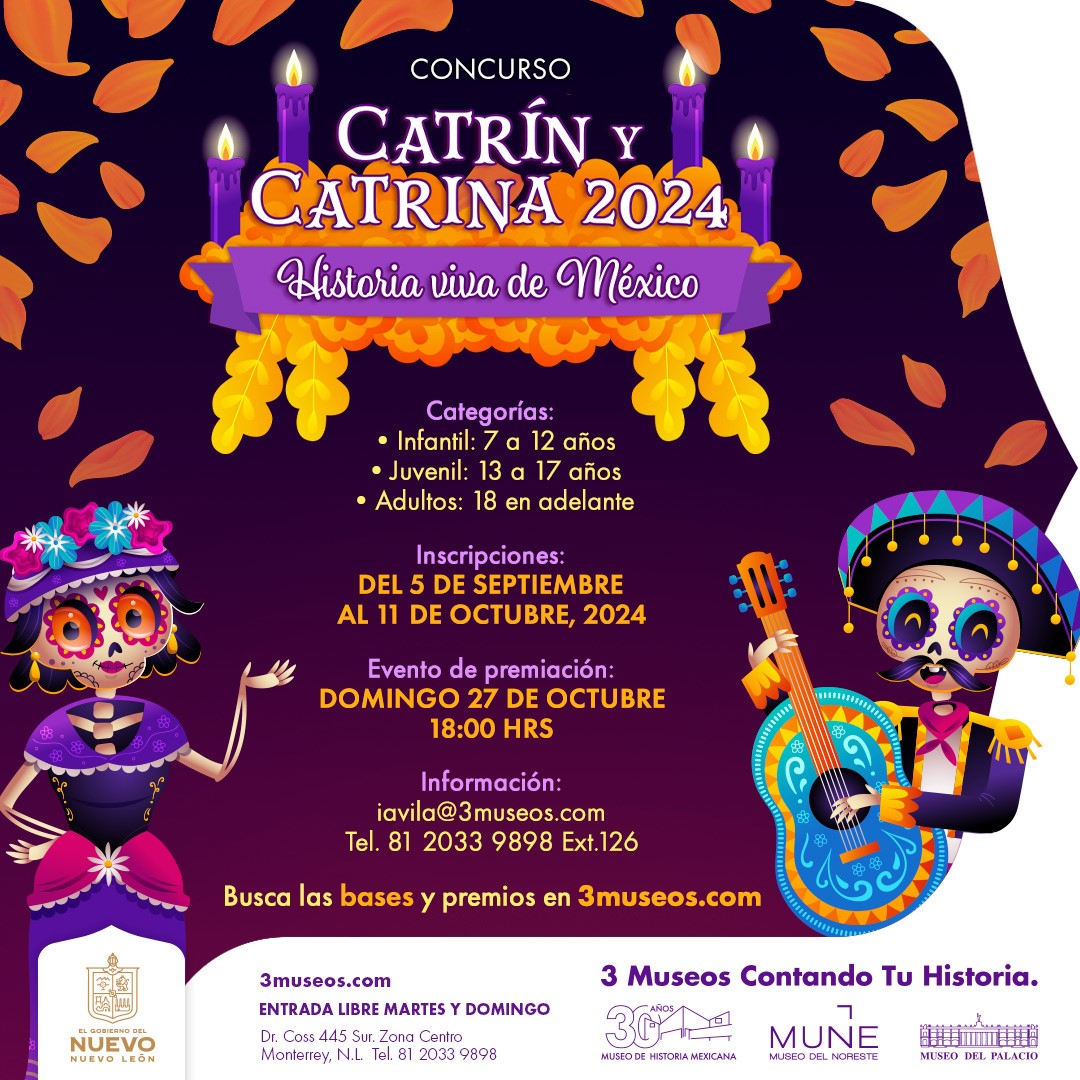 Ya puedes inscribirte en el Concurso Catrín y Catrina 2024