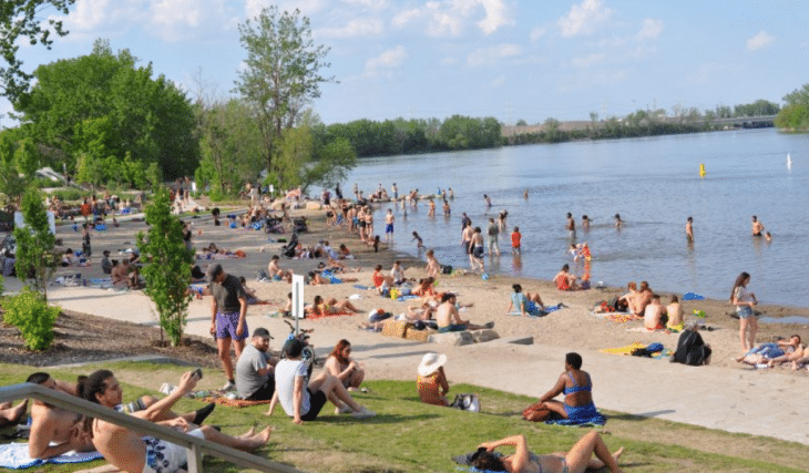 La plage urbaine de Verdun : oasis des temps d'été
