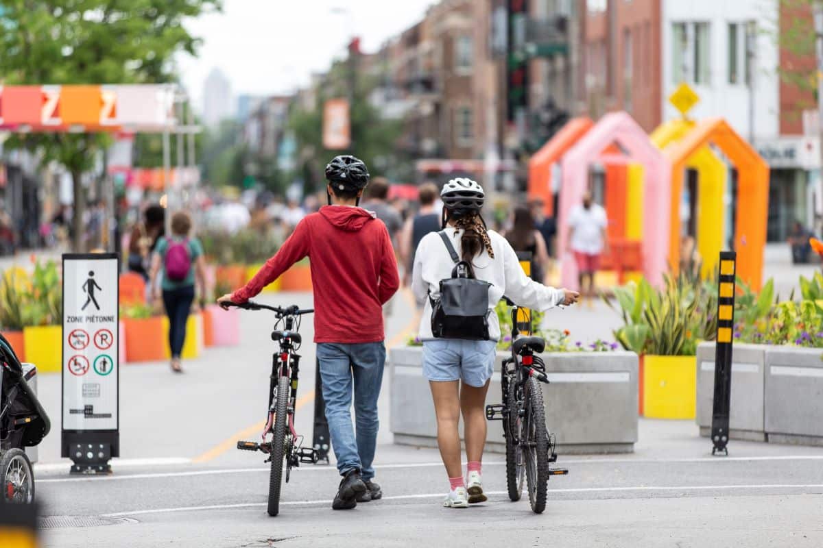 Montreal's pedestrian streets for the summer season!